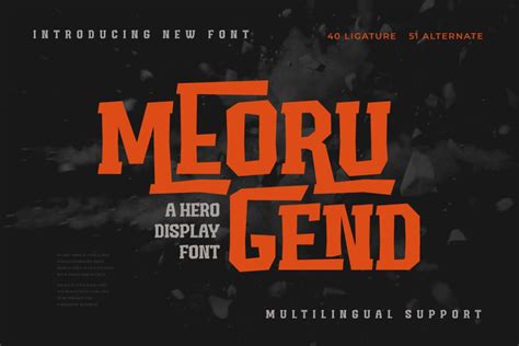 Meoru Gend Display Hero Font Deeezy