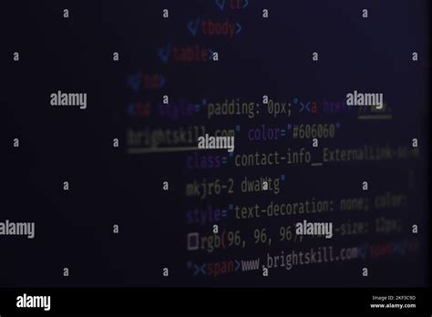 website html code in browser view on blue background software