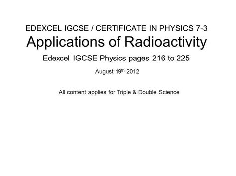 edexcel igcse physics pages 216 to ppt video online download