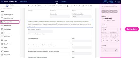 How Do I Use The Formatted Text Component
