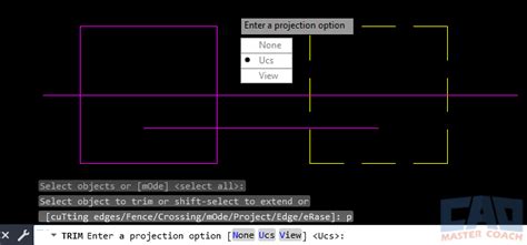 Autocad Trim Command Cut To Boundaries