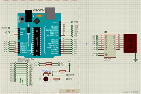Arduino与proteus仿真实例 74hc573锁存器驱动仿真74hc573驱动示例 Csdn博客