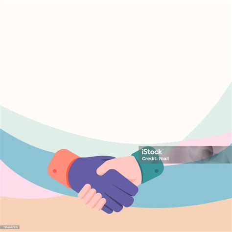 거래 계약과 인사말을 보여주는 악수 포지션에 손을 그립니다 손바닥 디자인 흔들리는 손을 표시 적절 한 인사 매너 2명에 대한