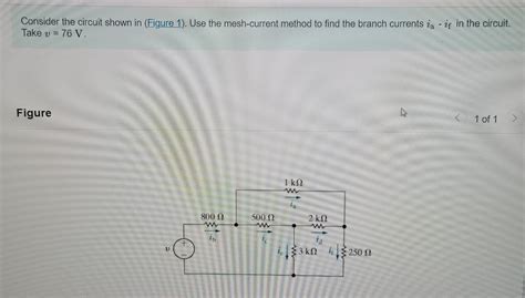 solved consider the circuit shown in figure 1 use the
