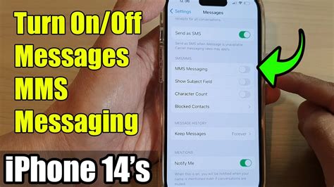 IPhone 14 S 14 Pro Max How To Turn On Off Messages MMS Messaging YouTube