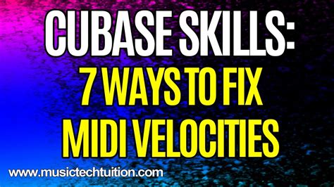 Setting A Global Velocity Curve For Midi Keyboard In Cubase Cubase