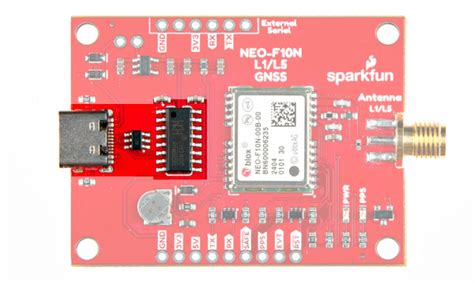 Hardware Overview SparkFun GNSS L1 L5 Breakout NEO F10N Hookup Guide