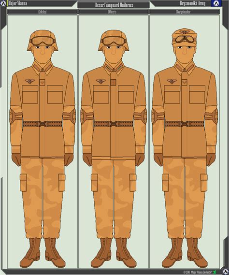 Bz Army Desert Vanguard Uniforms By Major Vianna On Deviantart