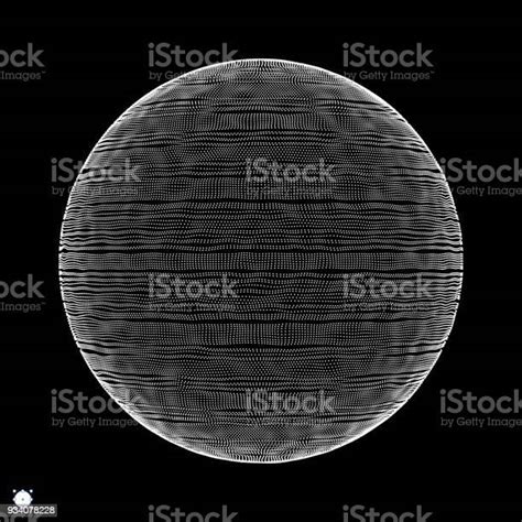 포인트의 구성 된 영역입니다 글로벌 디지털 연결입니다 추상 그리드 디자인입니다 3d 기술 스타일입니다 네트워크 벡터 일러스트입니다 3차원 형태에 대한 스톡 벡터 아트 및