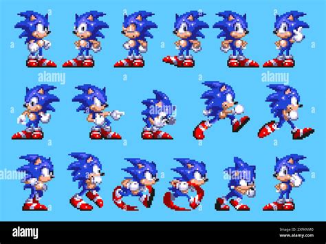 Hyper Sonic Sprites Silver The Hedgehog Sprite Sheet Packer