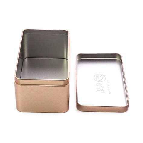 Wholesale Yellow Rectangular Empty Tin Box Container