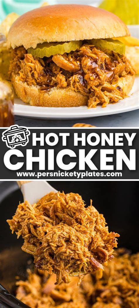 Slow Cooker Hot Honey Chicken Sandwiches Artofit