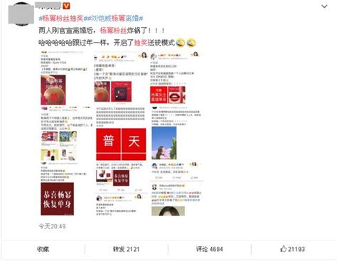 楊冪劉愷威官宣離婚，楊冪粉絲樂壞了，而他們卻無辜陷入緋聞中 每日頭條