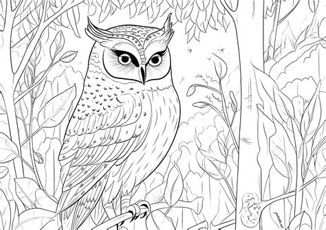 Owl Coloring Pages All About Owl