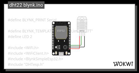 Dht Blynk Ino Wokwi Esp Stm Arduino Simulator