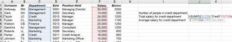 Using Countif Sumif And Averageif To Summarise Data Lara Mellor