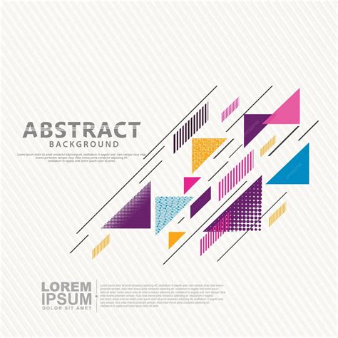 Premium Vector Futuristic And Dynamic Colorful Triangle Lines Modern Pattern Background