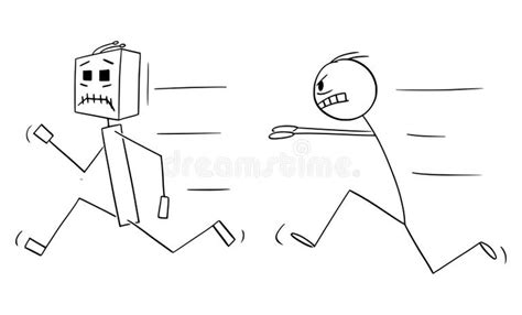 Stick Ai Robot Stock Illustrations 238 Stick Ai Robot Stock