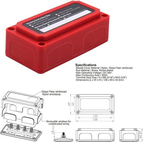 Car Electronics Accessories 300A Busbar Box Heavy Duty Module Design