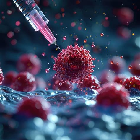 Premium Photo Macro Concept Of Targeted Treatment Of Cancer Cells