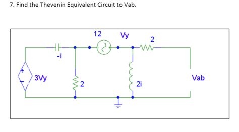 Solved Find The Thevenin Equivalent Circuit To V Ab Chegg Com
