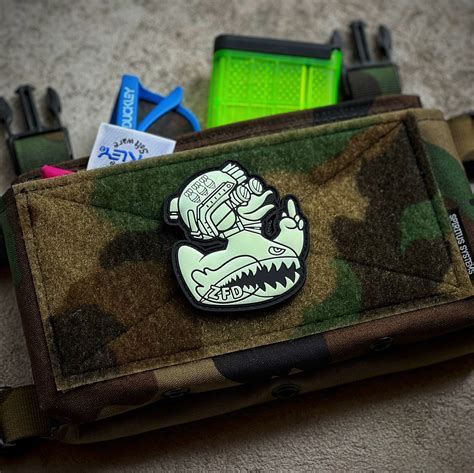 Zero Fucks Duck® Classified Series Flying Tigers Pvc Patch Glow In T