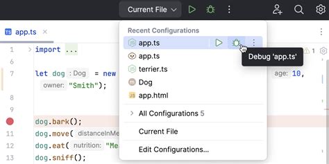 Start The Debugger Session Webstorm Documentation