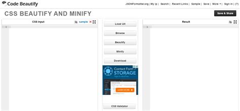 24 Free Online Css Minifier To Minify Css Files To Reduce Css File Size