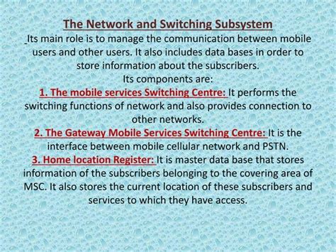 Ppt On Gsm Architechture Ppt