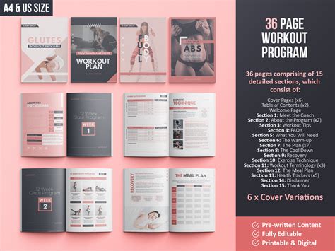 Fitness Ultimate Toolkit Personal Trainer Templates Etsy
