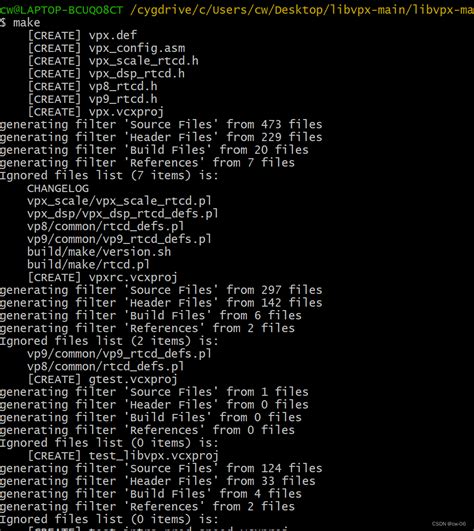 windows（64位）编译libvpx win下面编译vpx编码器 csdn博客