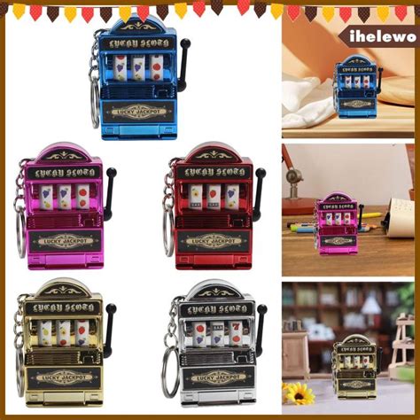 Porta Chaves Mini Slot Machine Toy Keychain Arcade Gaming Gifts