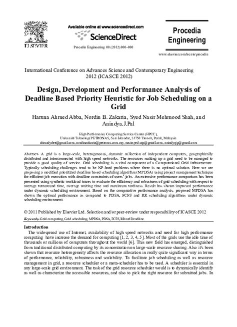 pdf procedia engineering design development and performance analysis
