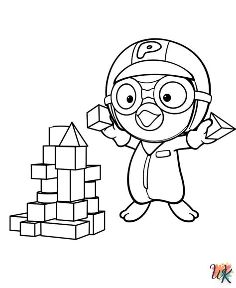 Dibujos Para Colorear Pororo Colorear Pinguino Y Amigos