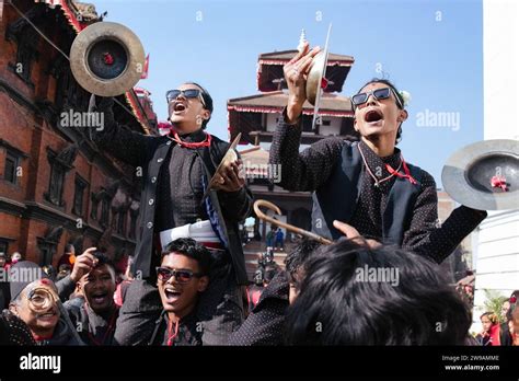 Kathmandu Nepal 26th Dec 2023 People From The Newar Community
