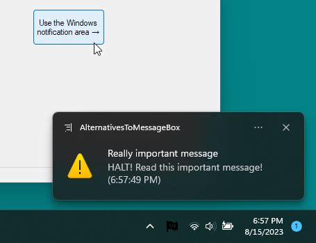 Simple Ways To Notify A User Without A Messagebox In Winforms