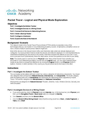 12 6 6 Packet Tracer Configure IPv6 Addressing Packet Tracer