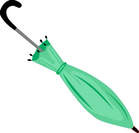 Cute Green Umbrella 32853457 Png