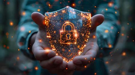 Cybersecurity Concept Protecting Digital Data Premium Ai Generated Image