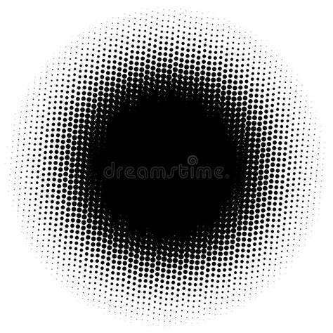 Halftone Element Abstract Geometric Graphic With Half Tone Pattern