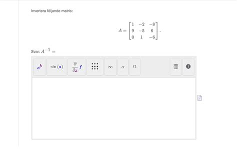 Beräkna Matris Invers Matematikuniversitet Pluggakuten