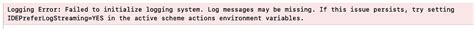 Ios Xcode Logging Error