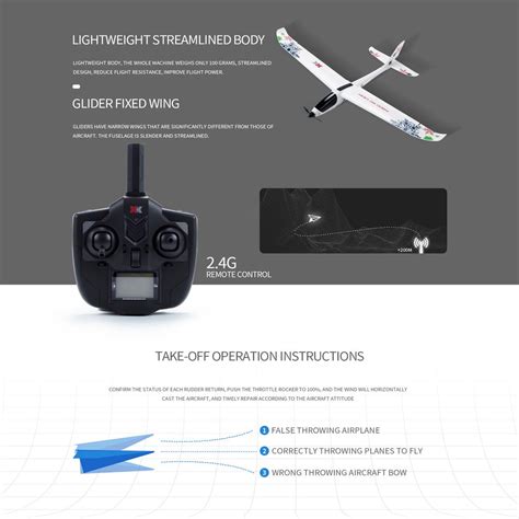 Buy Wltoys Xk A Rc Plane Remote Control Assembly With G Transmitter Compatible Futaba Rtf
