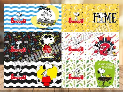 7 Plantillas Para Tazas De Snoopy