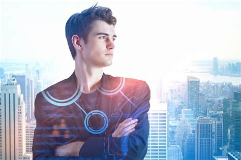 Premium Photo Businessman With Coding