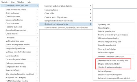 How To Check Normality Of A Variable In Stata The Data Hall