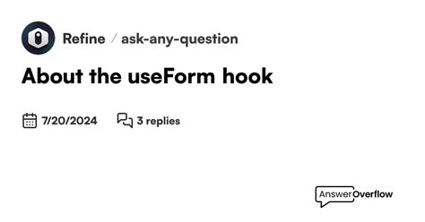 about the useform hook refine