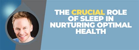 The Crucial Role Of Sleep In Nurturing Optimal Health 😴🌟