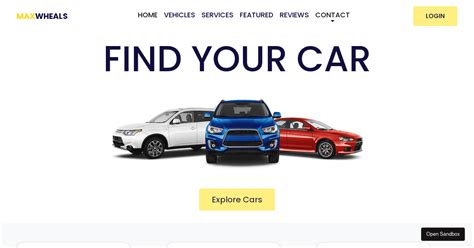 I3llam Bootstrap Temp 005 Car Temp Codesandbox