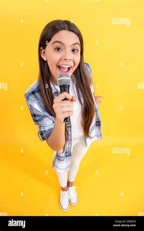 Teen Interviewer Of Gen Z Interviewing For Her Blog Amazed Teen Girl Blogger Interviewing With